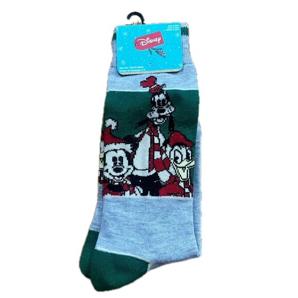 Disney | Accessories | Disney Christmas Character Tube Socks Mickey ...